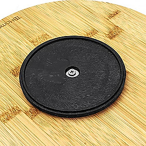 TB Home 10” Bamboo Lazy Susan Organizer for Kitchen, Turntable for Cabinet, Table or Pantry