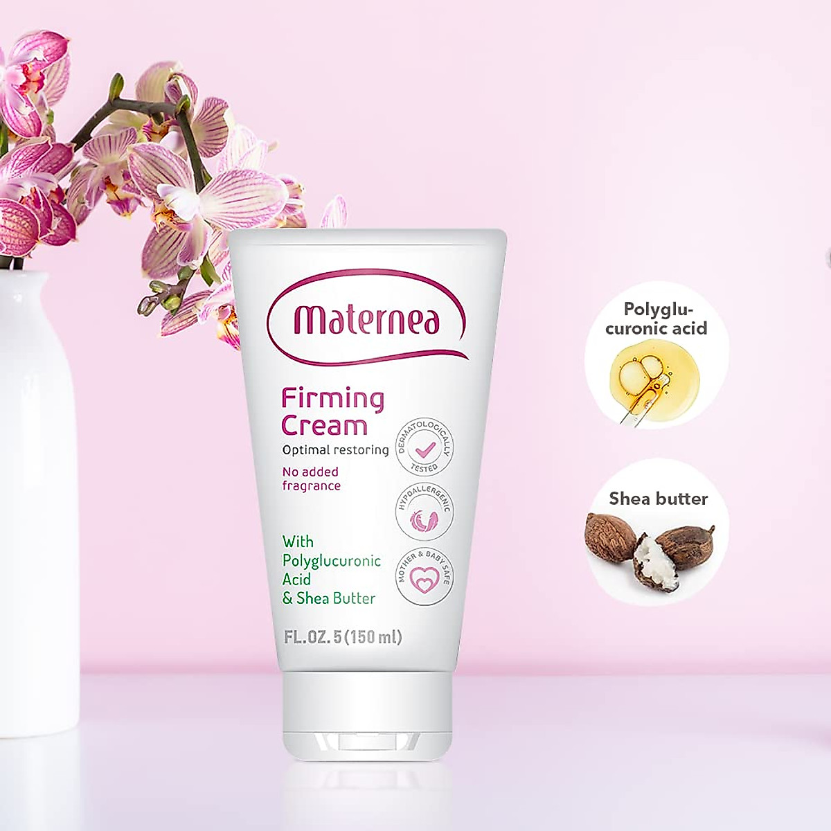 Maternea Firming Cream. Helps the skin restore its hydrated and healthy appearance after birth. – 5 FL OZ (150ml)