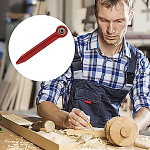 Fixed-point Marking Gauge, 360° Rotating Woodworking Compass Scribe Gauge Center Finder Ruler Adjustable Arc Drawing Ruler Aluminum Alloy Circular Drawing Tool Adjustable Drawing Circle Ruler