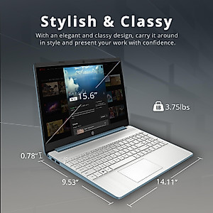 HP 15.6" FHD Laptop, AMD Ryzen 5-5500U Processor, AMD Radeon Graphics, 16GB RAM, 512GB PCIe SSD, HD Webcam, Bluetooth, Wi-fi, Win 11, Blue, 32GB Hotface USB Card