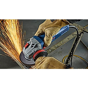 BOSCH GWS10-450 4-1/2 In. Ergonomic Angle Grinder with Slide Switch, Black