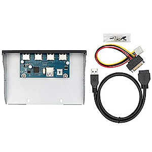 Xiwai USB 3.0 HUB 4 Ports Front Panel to Motherboard 20Pin Connector Cable for 5.25" CD-ROM Bay