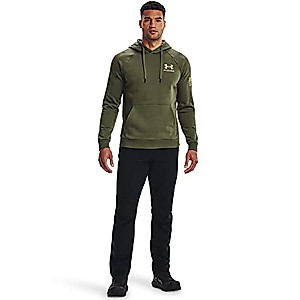 Under Armour mens New Freedom Flag Hoodie, Marine Od Green (390)/Desert Sand, Large
