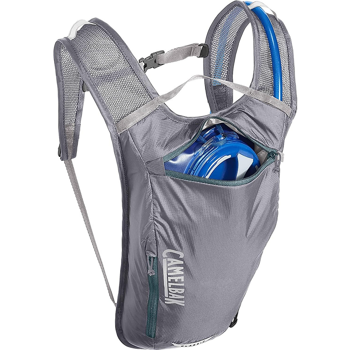 CamelBak Classic Light Bike Hydration Pack 70oz, Gunmetal/Hydro