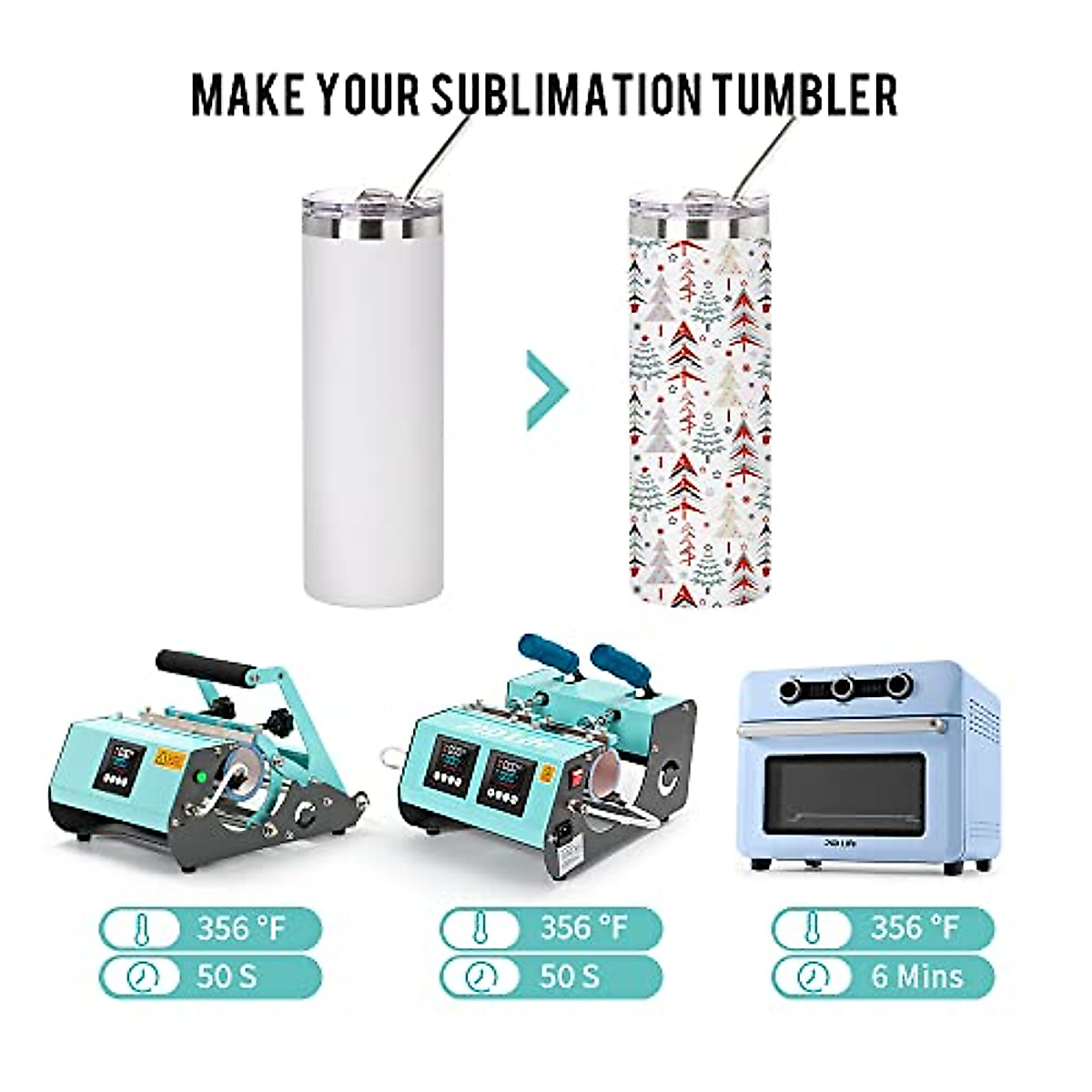 PYD Life Sublimation Blanks Tumbler Skinny Straight Matte White Powder Coating 20 OZ Coffee Stainless Steel Tumbler Cups with Lid and Metal Straw for Tumbler Heat Press 4 Pack