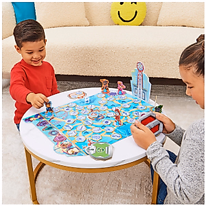 PAW Patrol: The Movie, Adventure City Lookout Tower Board Game Chase Marshall Skye Ryder Rubble, for Preschoolers, Kids, & Families Ages 4 and up