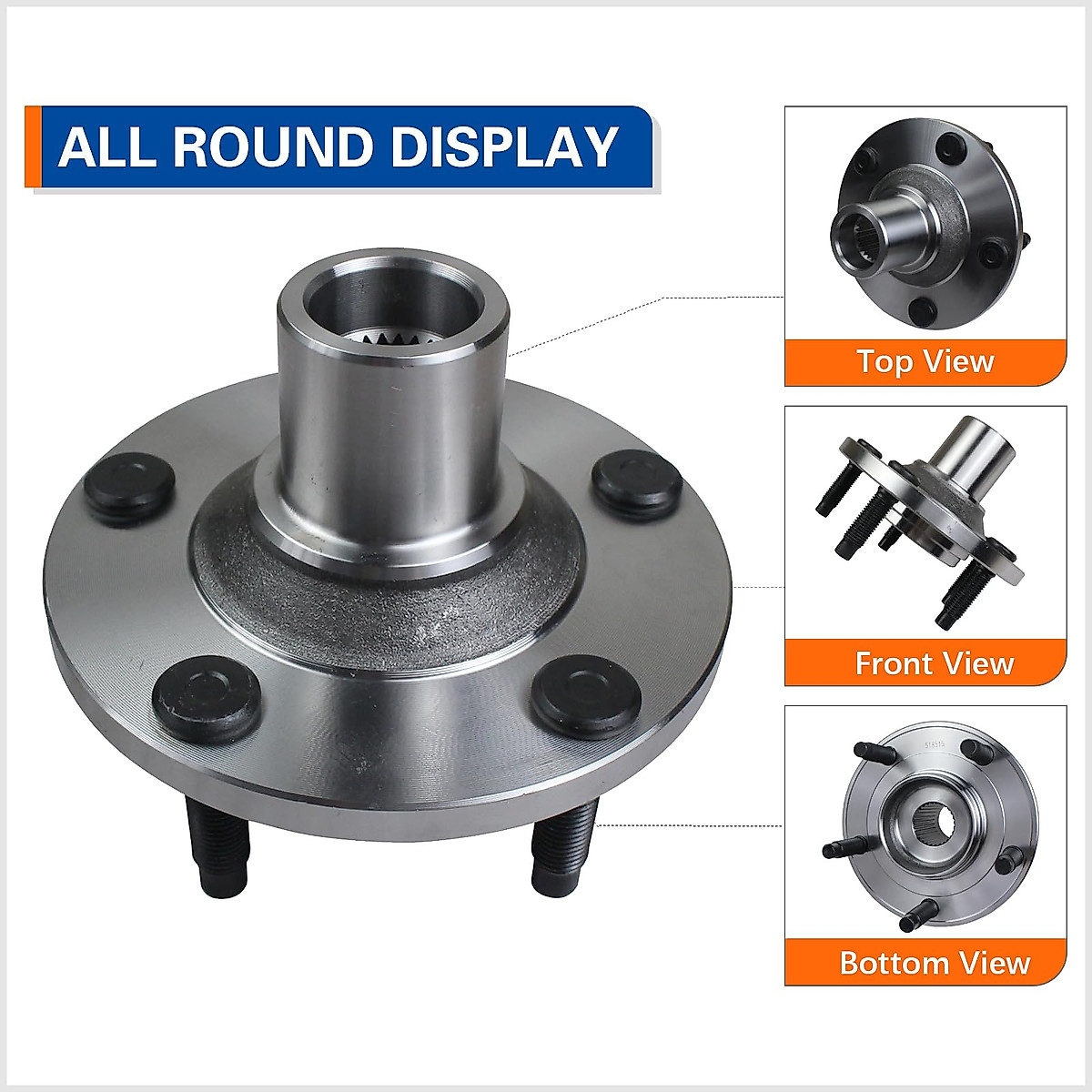 PAROD 2Pack 518515 Front Wheel Bearing Hub Assembly Compatible with 2001-2012 Ford Escape, 2001-2011 Mazda Tribute, 2005-2011 Mercury Mariner 5 Lugs