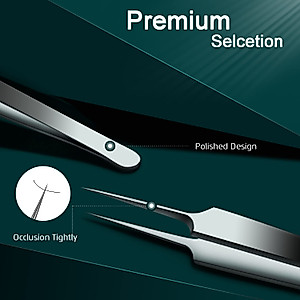 22PCS Blackhead Remover Tools, Acne Blemish Removal, Pimple Popper Extractor, Comedone Whitehead Zit Tweezers, Stainless Steel with Metal Case