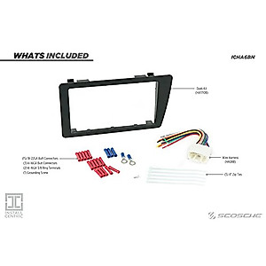SCOSCHE Install Centric ICHA6BN & HA08BCB Compatible with Select 1998-08 Honda Power/Speaker Connector/Wire Harness for Aftermarket Stereo Installation