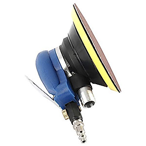 6" Air Random Orbital Sander with Dust Bag, 10000RPM Speed Pneumatic Palm Sander with 7 pcs 240# Sandpaper