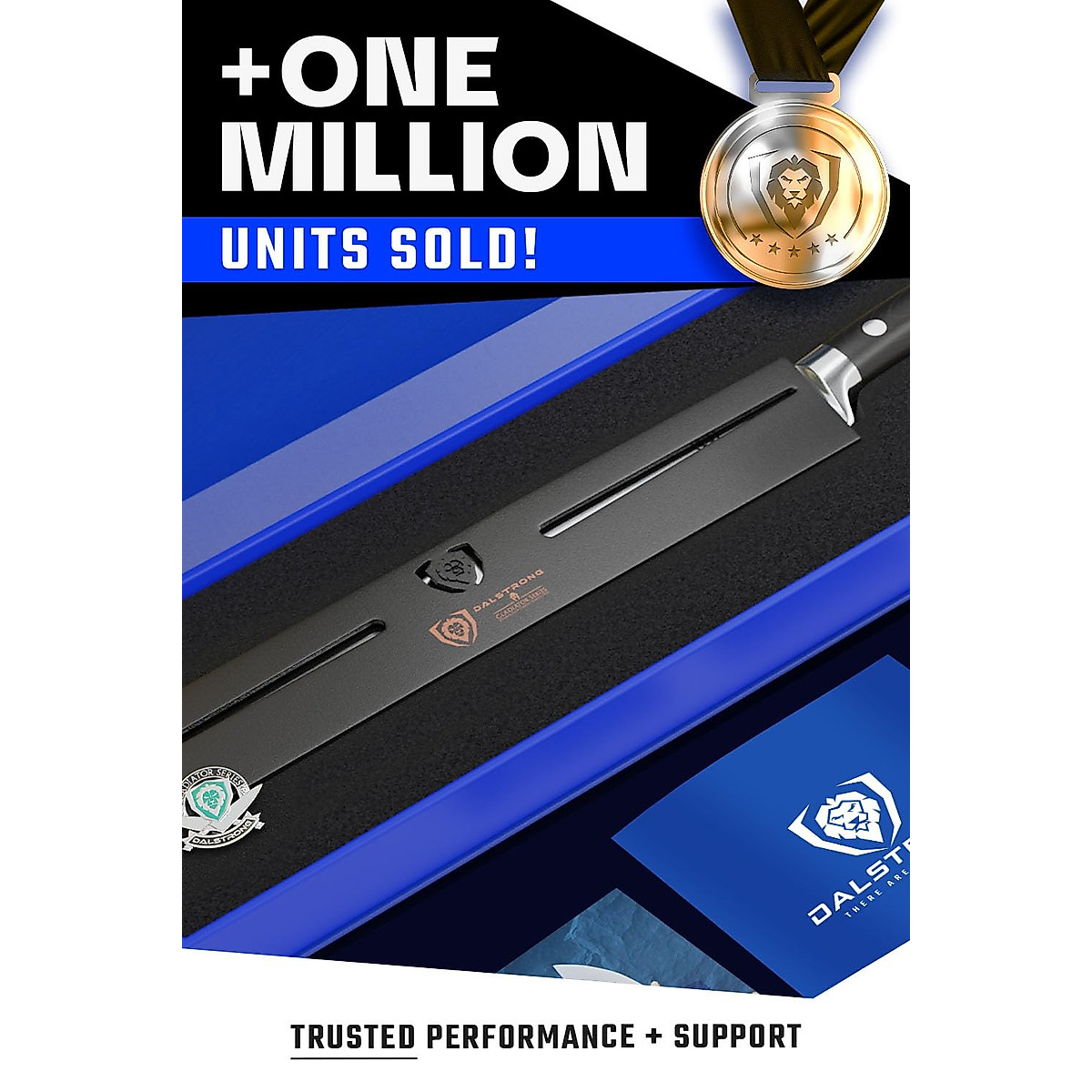 Dalstrong Slicing Carving Knife - 10 inch - Granton Edge - Gladiator Series Elite - Forged High-Carbon German Steel - G10 Handle - w/Sheath - NSF Certified