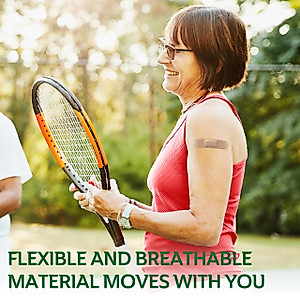 CURAD Truly Ouchless!® Silicone Bandages, .75" x 3", For Sensitive or Delicate Skin, Flexible Fabric, Protects Scrapes, Cuts & Burns, 20 Count