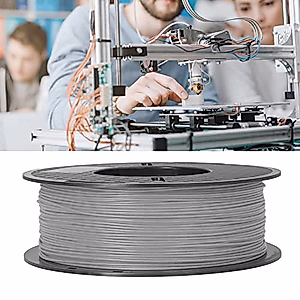 1.75mm PLA Print Filament, 3D Printer Roll Filament Plastic Shell 1kg Spool for Industrial Devices(Silver)