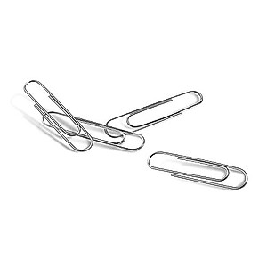 Office Depot® Brand Paper Clips, No. 1 Regular, Silver, 100 Clips Per Box, Pack Of 10 Boxes