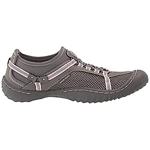 JBU by Jambu Women's Tahoe Water Ready Sneaker, Grey/Petal, 10