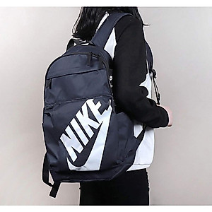 Nike Backpack, Multiple Compartments, (Obsidian/Black/White)