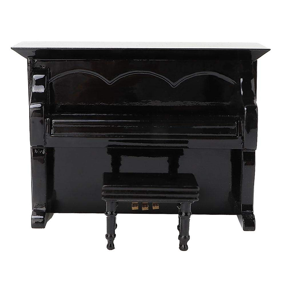 FTVOGUE Miniature Wooden Piano Model Musical Instrument Model Home Decor Ornaments Furniture Scene Accessories