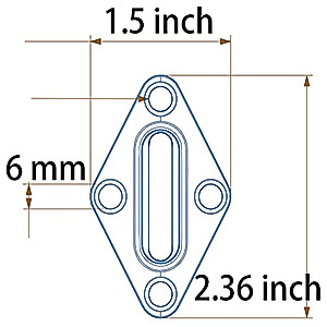 4 Pcs 2.3 Inch 304 Stainless Steel Pad Eye Plate Hook with Screws for Suspension, Ceiling Hooks, Marine Application Hook