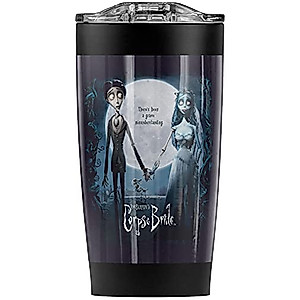 Logovision Corpse Bride Bride Poster Stainless Steel Tumbler 20 oz Coffee Travel Mug/Cup, Vacuum Insulated & Double Wall with Leakproof Sliding Lid | Great for Hot Drinks and Cold Beverages