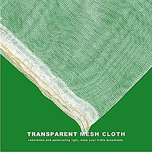 YGDZ Fruit Protection Bags, 25pcs 12"x8" Fruit Netting Bags Garden Garden Netting Bags Fruit Tree Bags Drawstring Nylon Mesh Netting Barrier Bag for Protecting Fruits and Vegetables