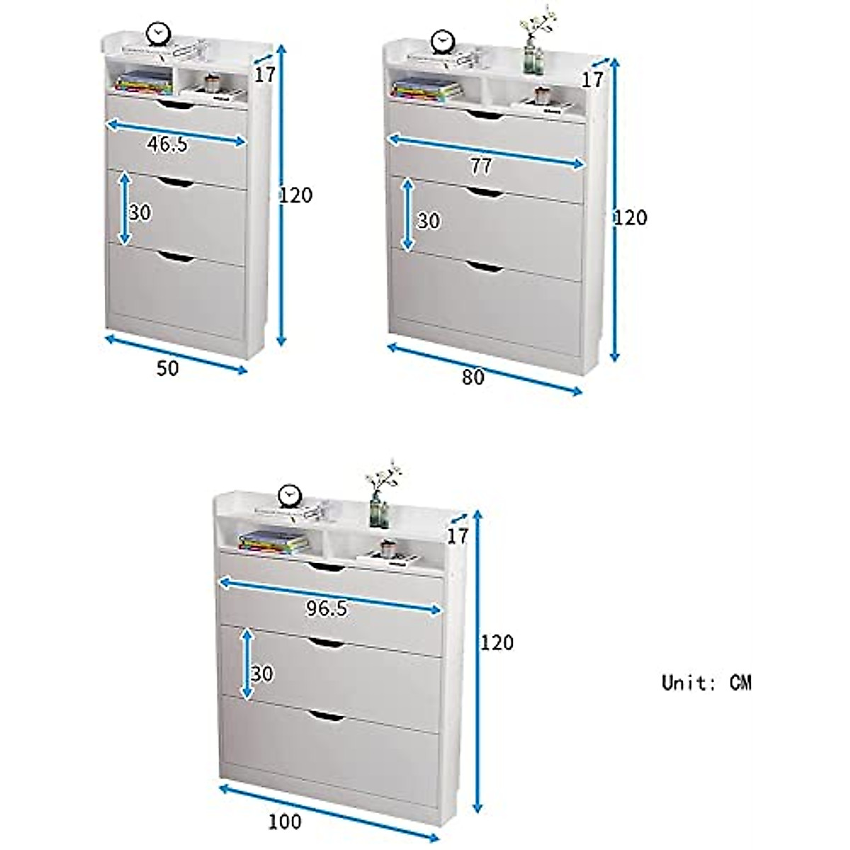 Shoe Bench Shoe Rack Organizer White Wooden Cabinet, Balcony Home Entrance Portable Pull Down Storage Cabinet 3 Tier High Capacity Storage Shoe Cabinet Space Saving
