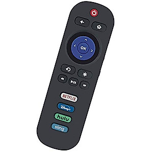 RC280 Replacement Remote Control fit for TCL Roku TV with Netflix Disney Hulu Sling 32S325 32FS3700 32S3750 40FS3750 40FS4610R 43S421 43UP120 48FS3750 48FS3750 49S515 50S425 55R615 55US5800 65S525