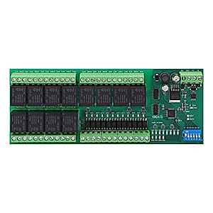 Electrical Relay Module, 12 Optically Isolated Input 12 Channel 64 Devices Parallel Relay Board for Circuit (24V)