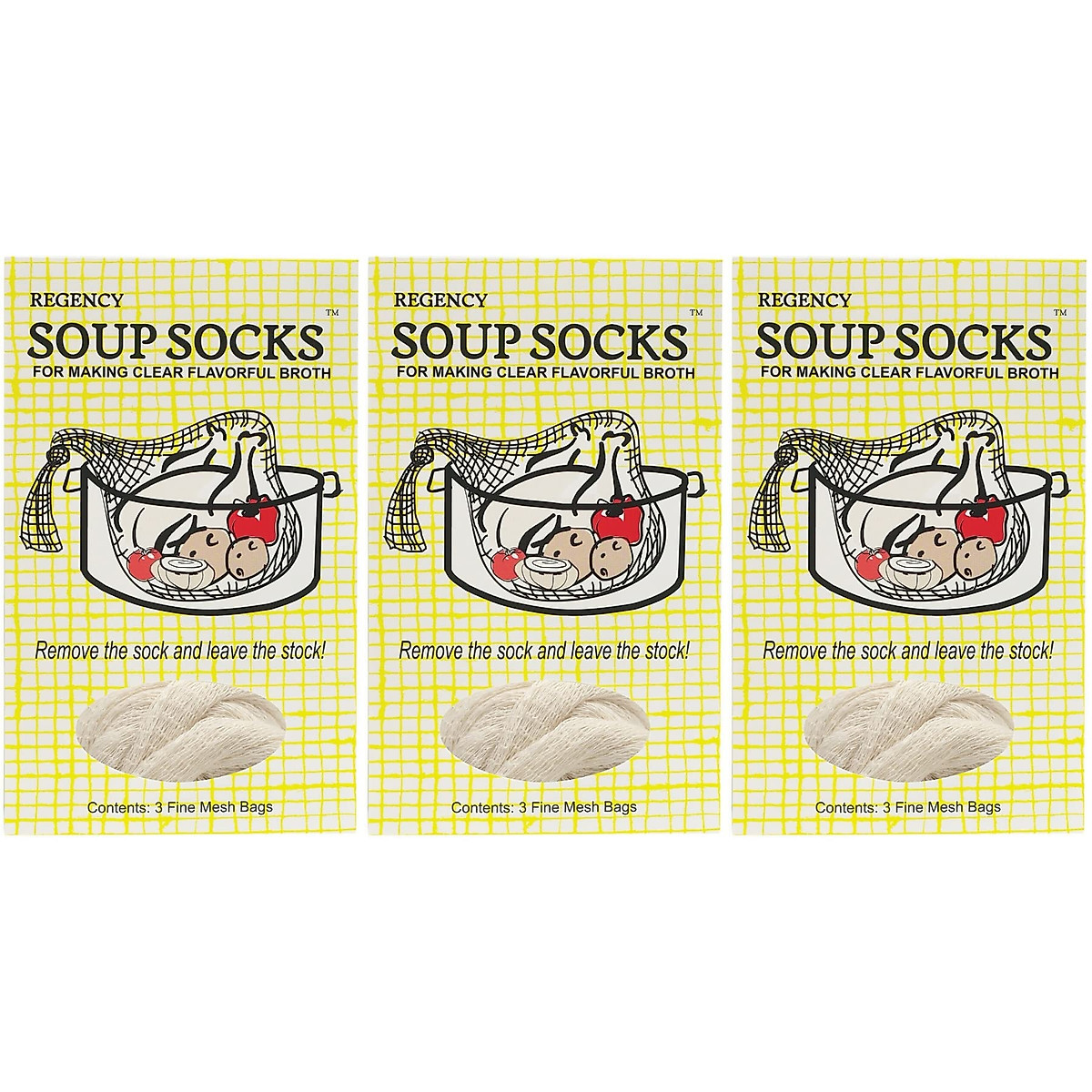 Regency Soup Sock *Triple Pack*- total 9 Socks