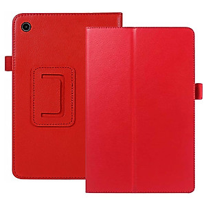 EKVINOR Case for Samsung Galaxy Tab A8 10.5 Inch 2022 Release (Model SM-X200/X205/X207), Folio Stand Cover Protective Case for Galaxy Tab A8 10.5” Tablet 2022 Model - Red