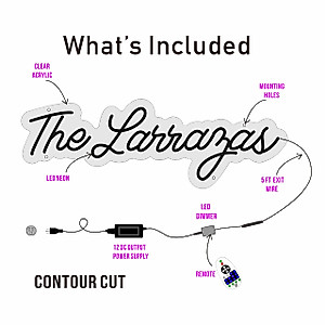 GYIODFU LC-Sign Custom Neon Signs for Bedroom, Wedding Party, Personalized Dimmable Led Neon Sign for Wall Decor, Birthday Gift, Shop Business Signs