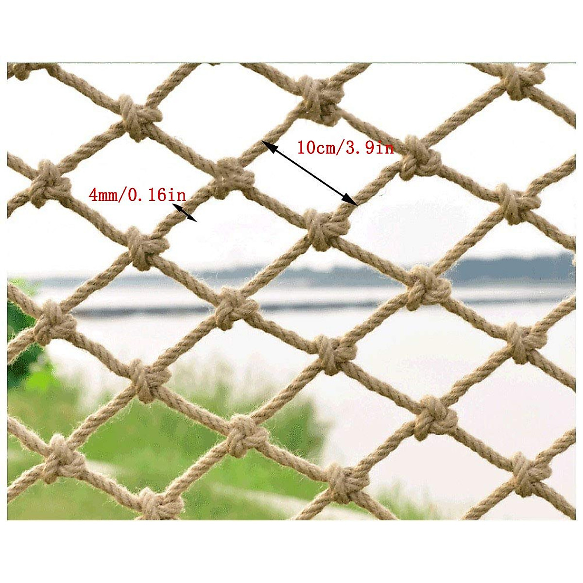 XCYYBB Child Safety Net,Hemp Rope Net,Photo Wall Decoration Mesh Nets,Climbing Rope Net,Cargo Rope Ladder Truck Trailer Netting Balcony Protection Fence