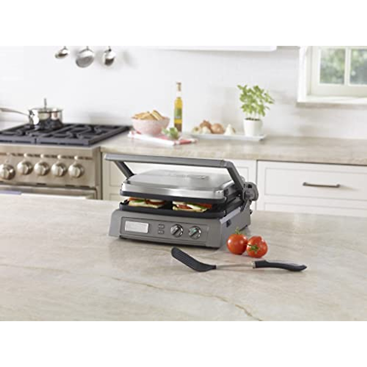Cuisinart GR-150P1 Deluxe Electric Griddler, Stainless Steel