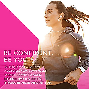 AgelessLX Supplement for Women with HMB, Collagen Enhancers Vitamin D3 and K2, Horsetail and Biotin - Builds Lean Sculpted Muscle, Glowing Skin and Thicker, Stronger Hair and Nails