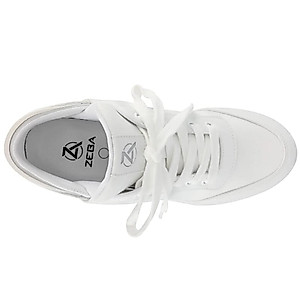 ZEBA Women's Hands Free Slip-On Walking Shoes (Snow White, 9)