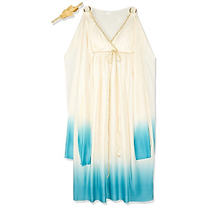 Fun World Women's Greek Goddess Adult Costume, -Multi, M/L Size 10 - 14