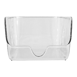 Glad Plastic Refrigerator Organizer Bin – Drink Storage and Beverage Holder for 9 Soda Pop Cans, Clear