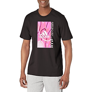 adidas mens JNGL Long Tee Hazy Sky Small