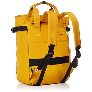 anello GRANDE(アネロ グランデ) Women 10 Pockets 2-Way Tote Backpack, Mustard