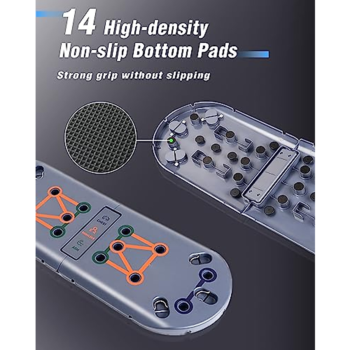 Hikeen Home Workout Equipment to Help Achieve Fitness Goals, 27-in-1 Portable Gym Exercise Equipment with Compact Push-Up Board, Resistance Bands, Ab Roller Wheel, and Pilates Bar, Master Your Workout