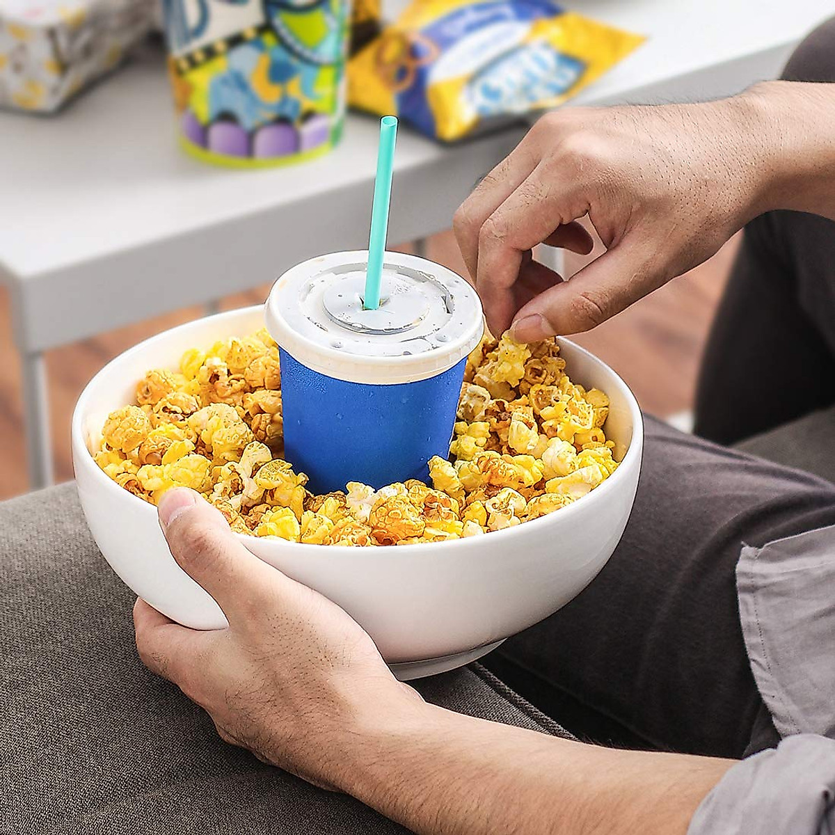 DOWAN 7" Large Soup Bowls & Cereal Bowls & 9.5" Large Serving Bowls