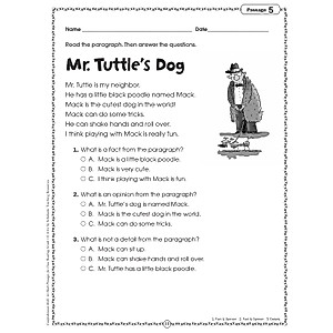 Comprehension Skills: Short Passages for Close Reading: Grade 1