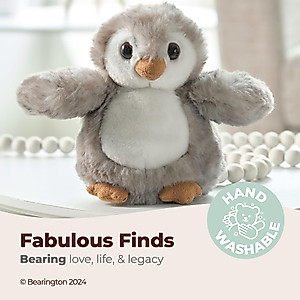 Bearington Slick Small Plush Penguin Stuffed Animal, 6 Inches