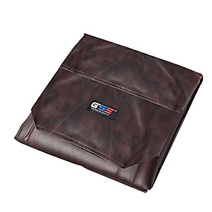 GSE Games & Sports Expert 9' Heavy-Duty Leatherette Shuffleboard Table Cover for Shuffleboard Table Accessories (Brown)