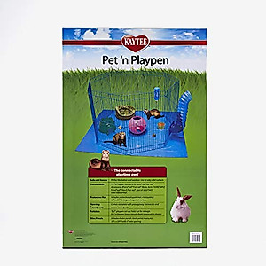 Kaytee Pet-N-Playpen with Mat for Pet Rabbits, Guinea Pigs, Ferrets or Other Small Animals