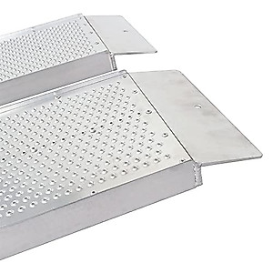 Guardian S-3612-1500-P Dual Runner Shed Ramps with Punch Plate Surface - 12" Wide, 3’ Long