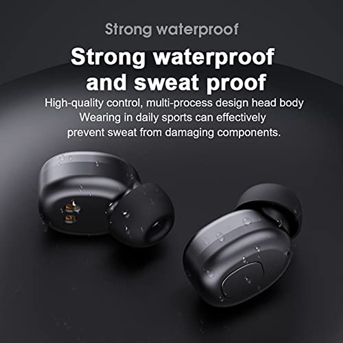 Wireless Earbuds Bluetooth Headphones with Charging Case In Ear Waterproof Headset Built-in Microphone Immersive Premium Sound for Sports Running Gaming Music