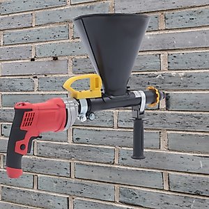 Mortar Grout Electric Gun 700W Electric Mortar Grout Tuck Pointing Gun Sprayer Stone Cement Caulking Pointing Brick Tile Grouting Mortar Applicator 110V