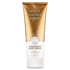 Bath and Body Works WARM VANILLA SUGAR Moisturizing Body Wash with Shea Butter and Cocoa Butter - Full Size