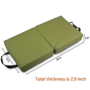 i frmmy Waterproof Memory Foam Extra Thick Kneeling Cushion Pad- Garden Kneeler for Gardening, Bath Kneeler for Baby Bath, Knee Mat for Work, Extra Large 22x12 Inch, Thick 2.9 Inch