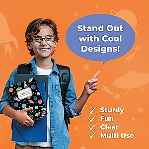 ScribbleMate Cute Composition Notebook Wide Ruled, Set of 3 Composition Notebpooks for Kids, Wide Ruled Composition Notebook for Boys and Girls. 100 pages 200 sheets. 9.75” x 7.5”